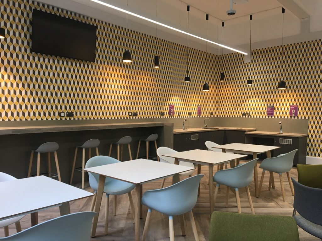 Ground Floor Social space completes at Aston University | Robothams